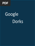 Google Dorking Cheat Sheet | PDF