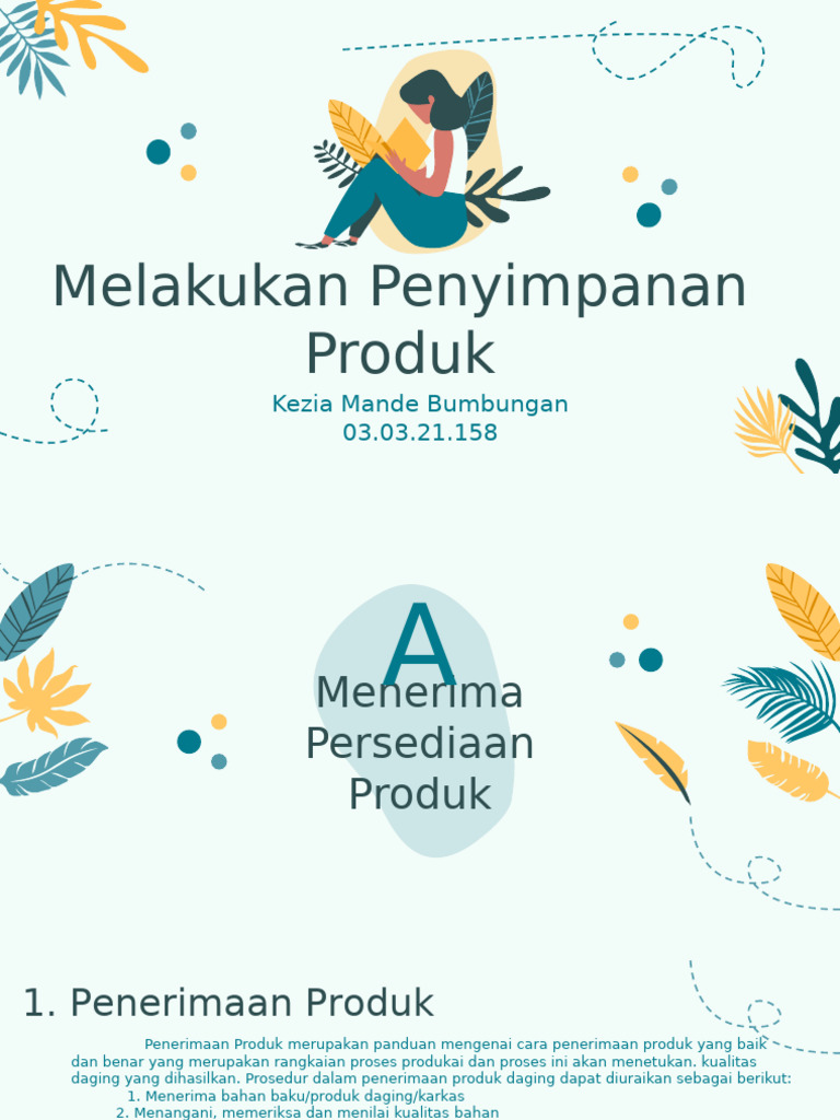 Kezia - Melakukan Penyimpanan Produk - 2024 | PDF