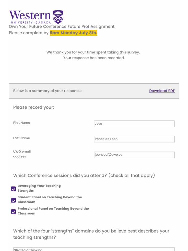 Own Your Future Conference Future Prof Assignment | PDF | Learning | Intelligence