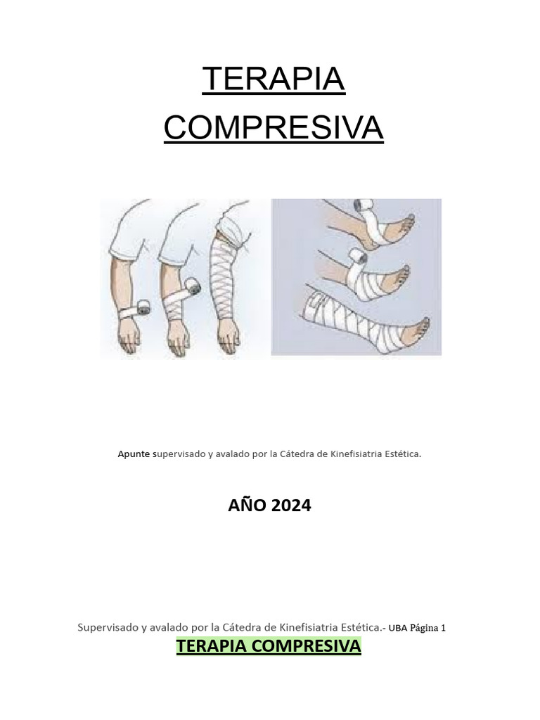 Terapia Compresiva 2024 | PDF | Edema | Presión