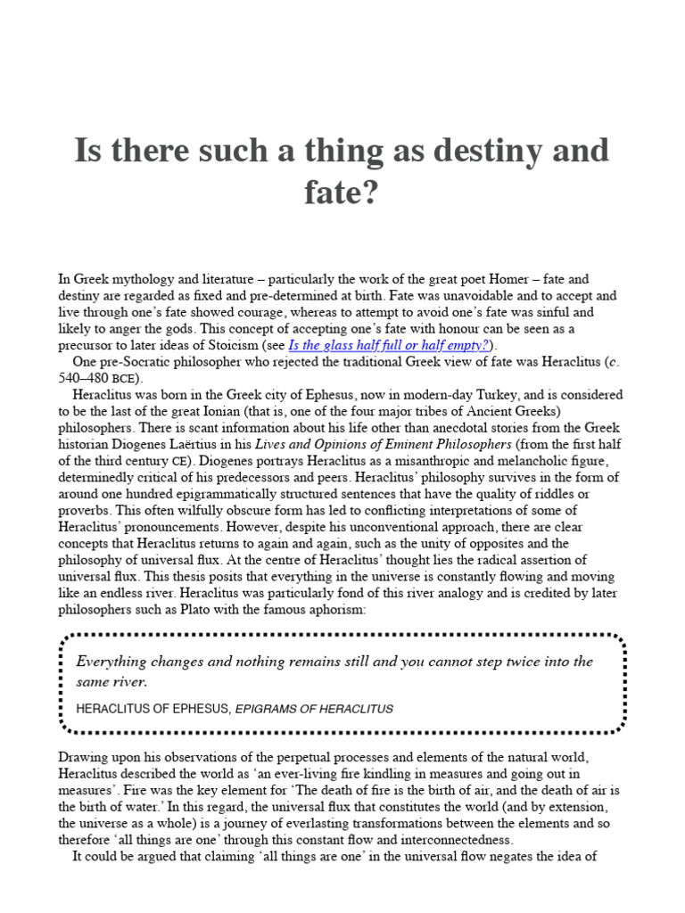 Alain Stephen - Destiny and Fate | PDF | Destiny | Metaphysics
