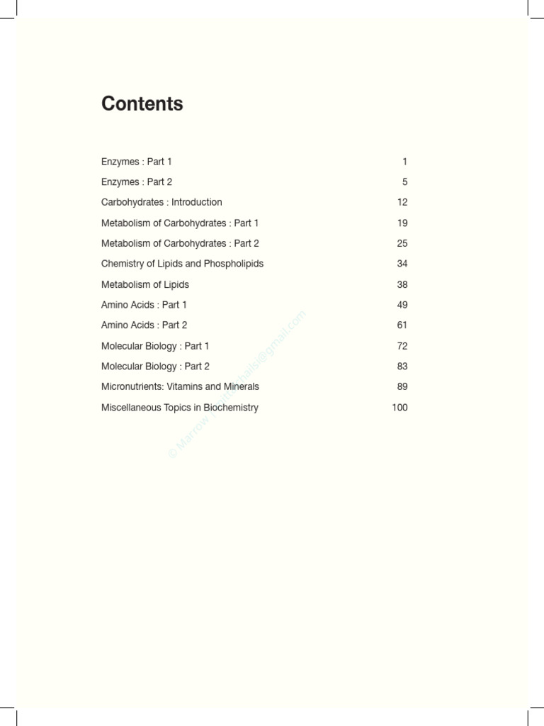 Biochemistry Notes Revision Notes Edition 8 Marrow | PDF | Cofactor ...