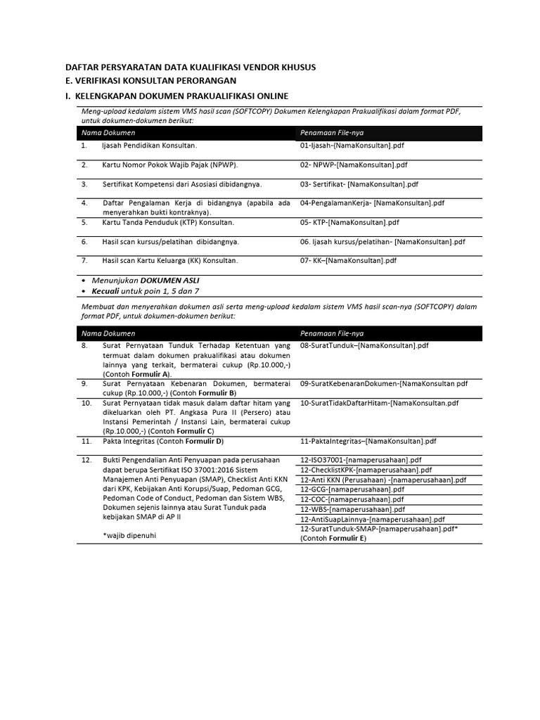 Form e Verifikasi | PDF