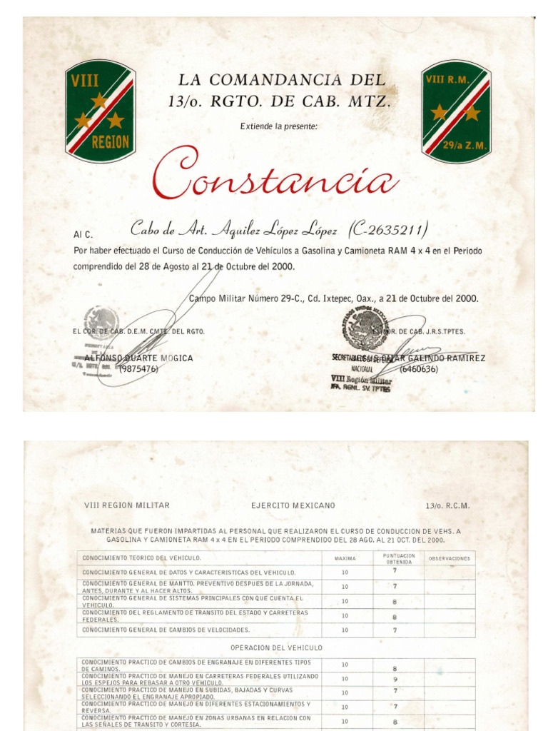 Constancia | PDF
