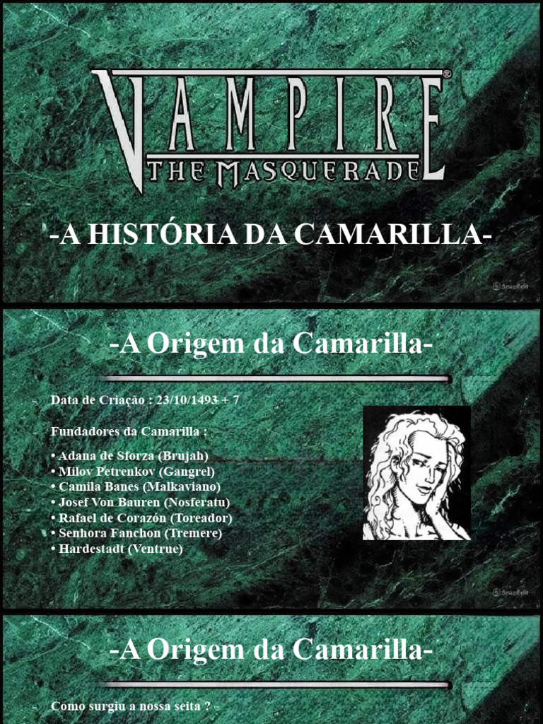Vampiro - A Máscara (Origem, Revolta e Estrutura) Final Fantasy 2 | PDF