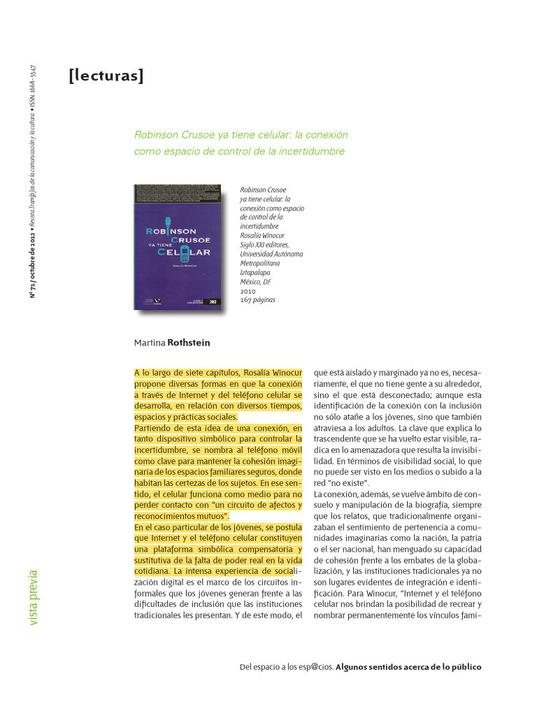 Martina Rothstein - 2012 | PDF | Internet
