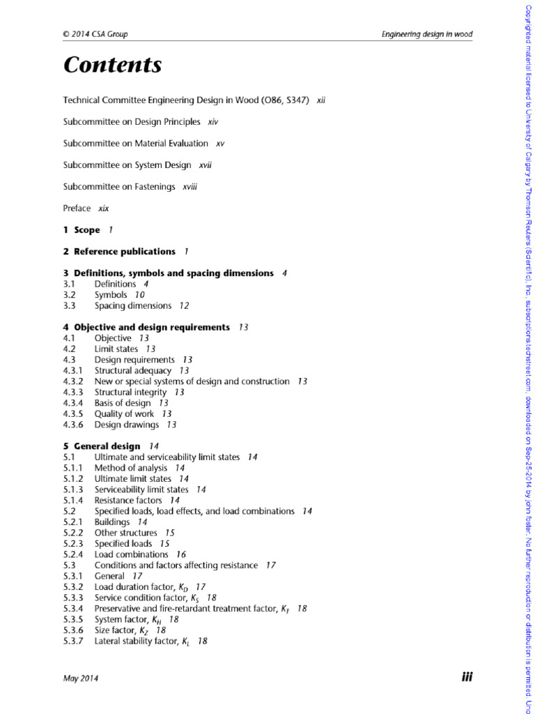 CSA O 86list | PDF