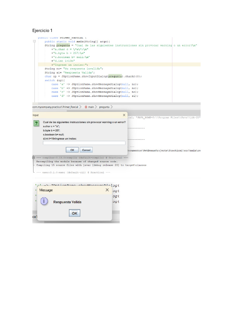 Parcial Programacion 1 (Primera Parte) | PDF