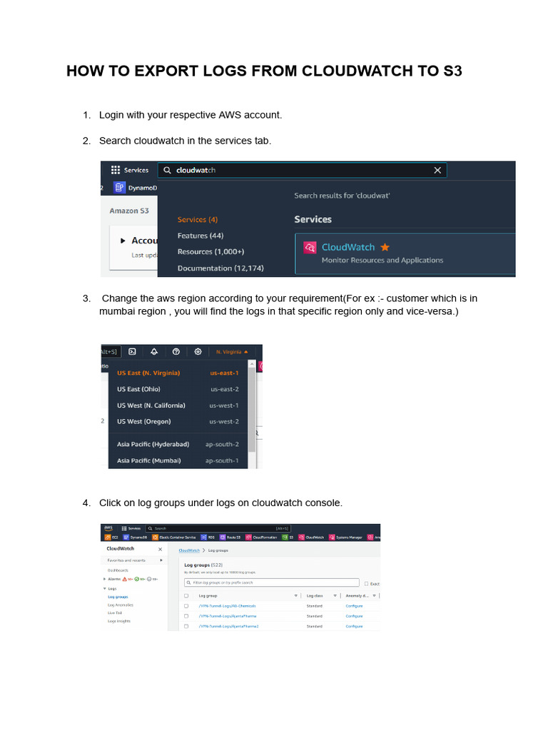 How To Export Logs From Cloudwatch To S3 | PDF | Chess | Chess Theory