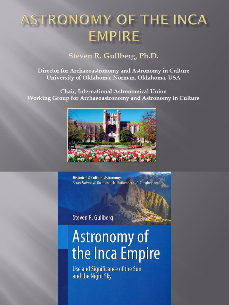 Gullberg Astronomy of The Inca Empire | PDF | Imperio Inca | Astronomía