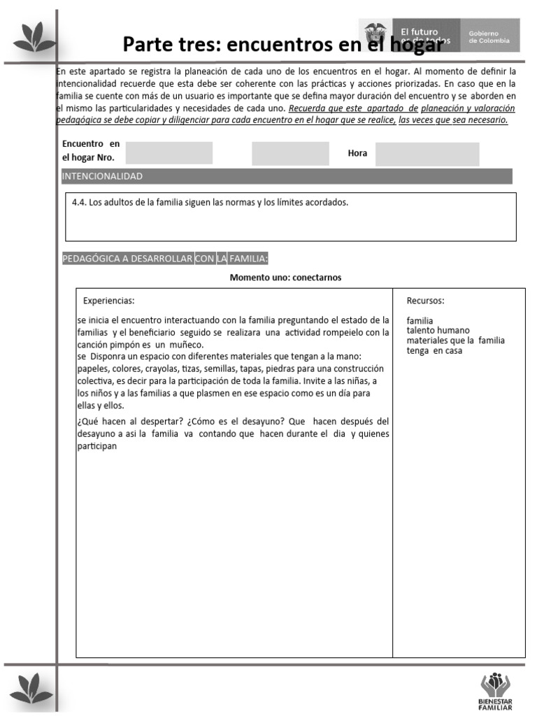 Planeacion Prac 4 4 Familiar | PDF