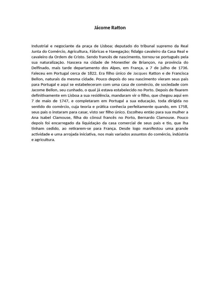 Jácome Ratton | PDF