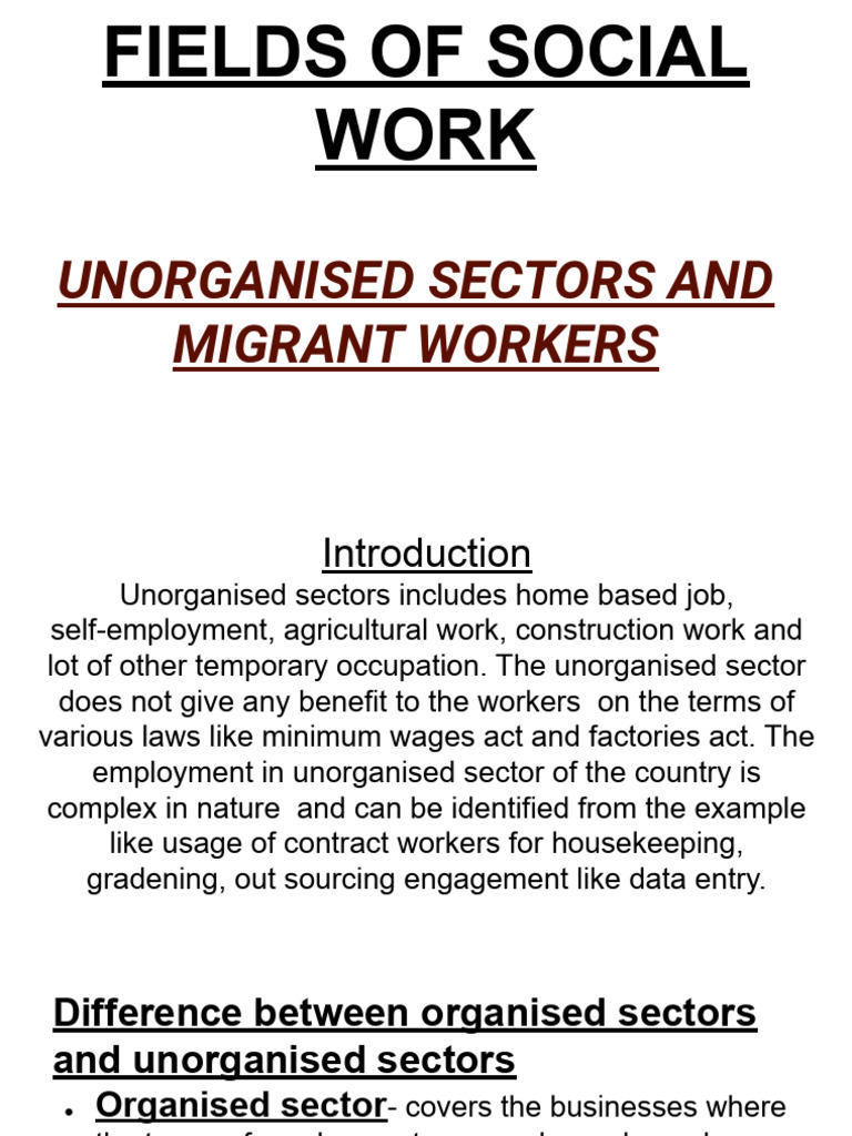 Protecting Unorganised Sector Workers | PDF | Migrant Worker | Employment