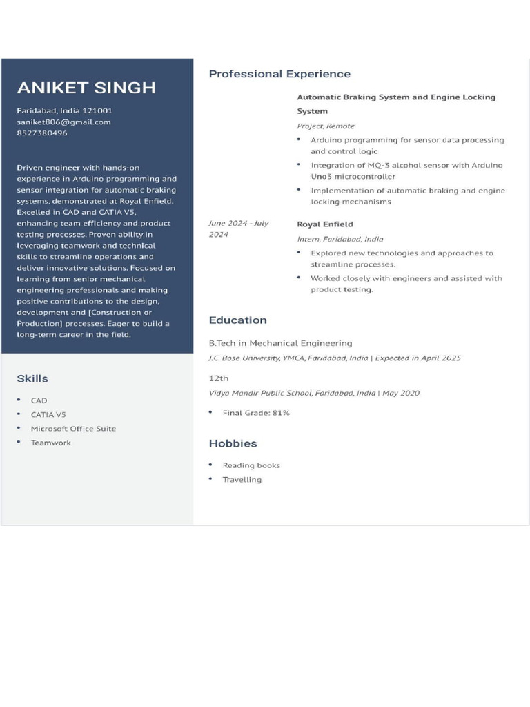 Aniket Resume | PDF