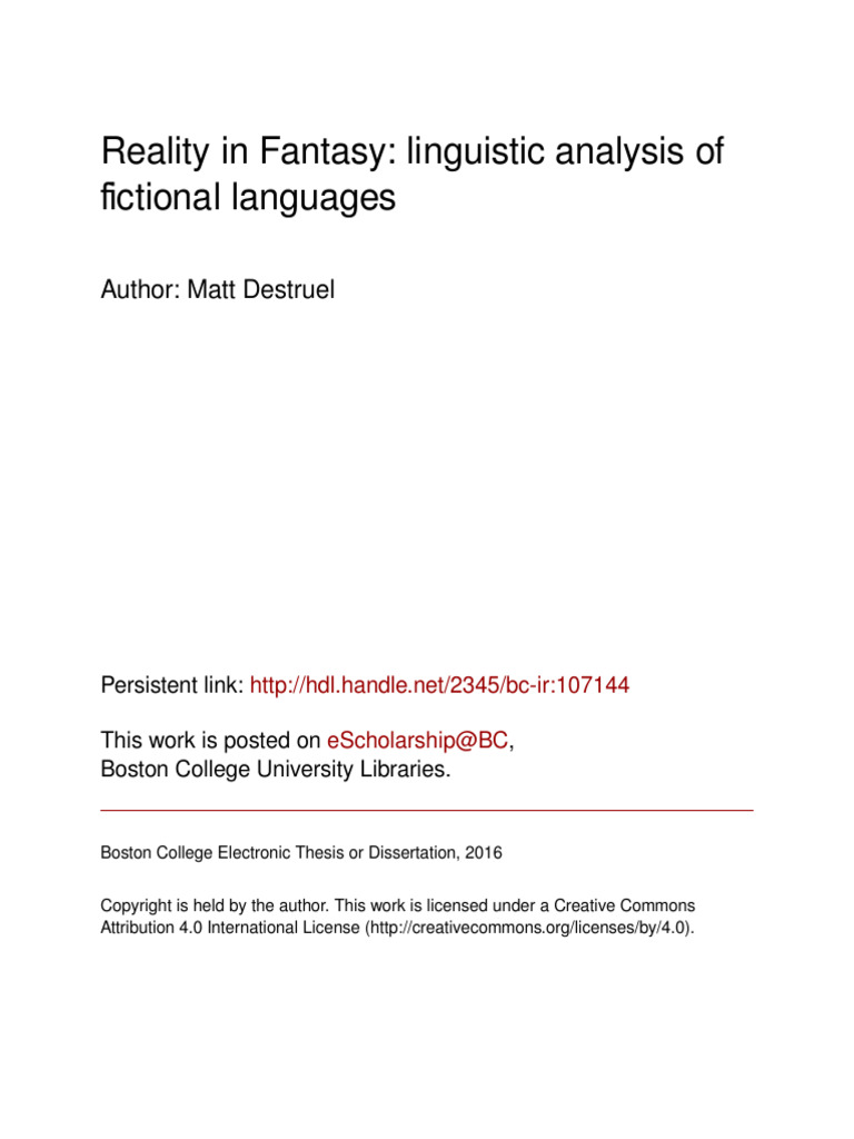 Reality in Fantasy | PDF | Grammatical Number | Plural