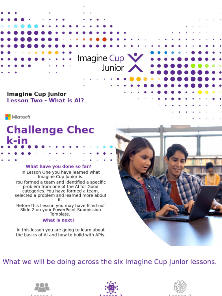 Lesson 2 - What Is AI of Imagine Cup Junior | PDF | Artificial ...