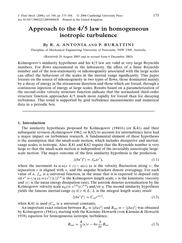 Publisher Version (Open Access) | PDF | Turbulence | Motion (Physics)