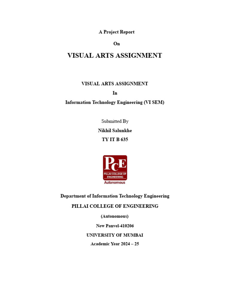 Visual Arts Nikhil Salunkhe TY ITB 635 | PDF | Electronic Waste