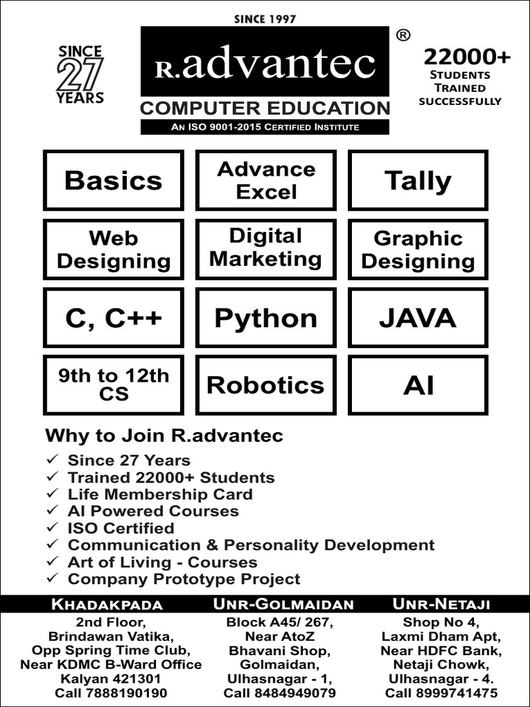 Courses Pamphlet For PDF | PDF | Html Element | Computing
