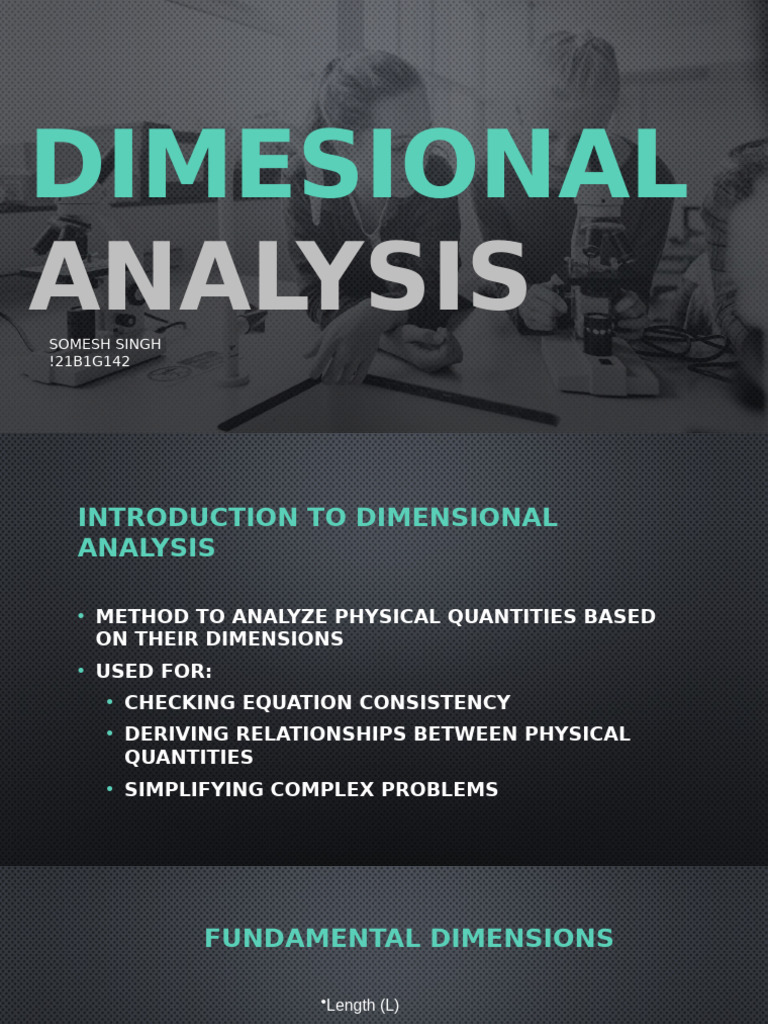 Dimensional Analysis Presentation For Engineering | PDF | Metrology ...