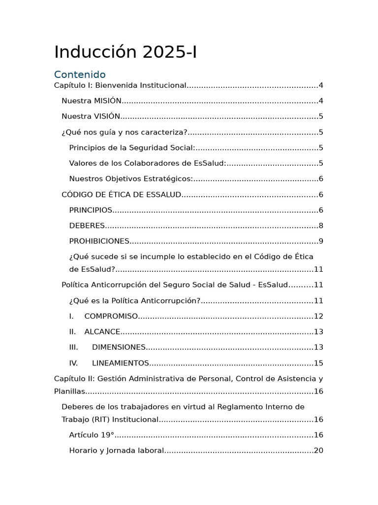 Inducción 2025 I Pdf Corrupción Política Institución