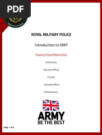 RMP - Tryout HandbookddAsdsdasdadsa | PDF | Military Police | Military
