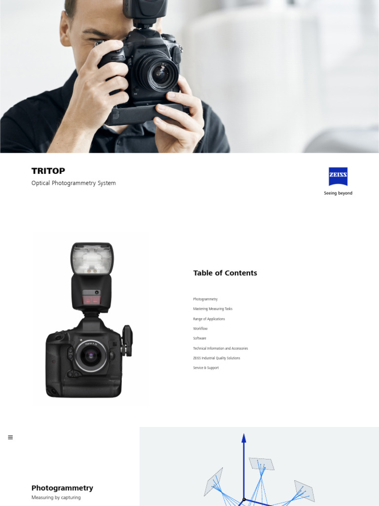 Zeiss Tritop Brochure en PDF | PDF | 3 D Computer Graphics | Camera