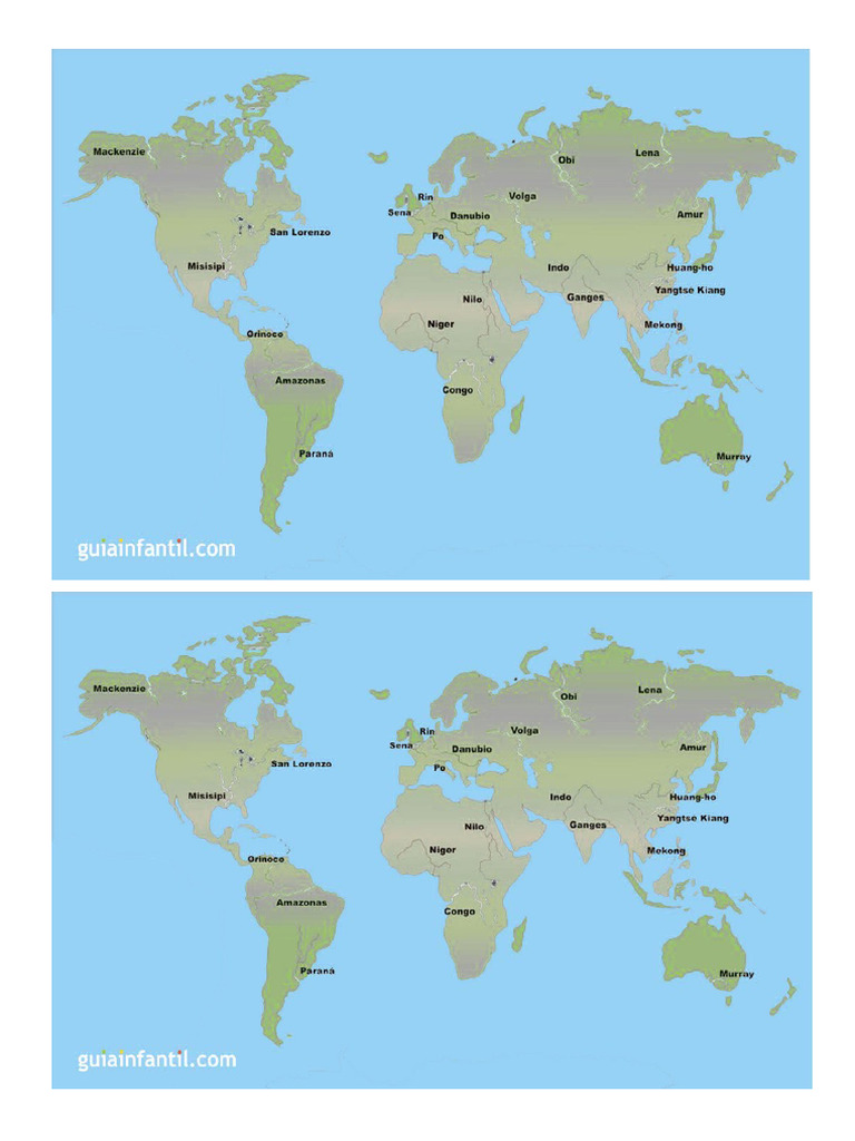 Mapas Rios Del Mundo | PDF