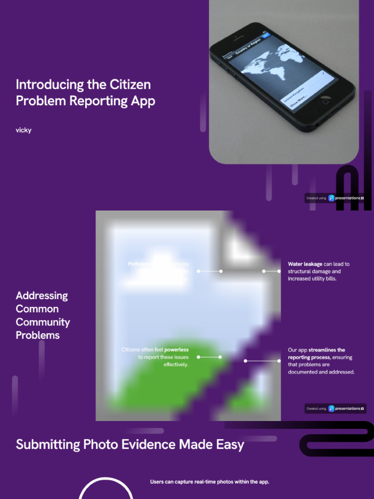 Hackathon App For Reporting Local Issues | PDF