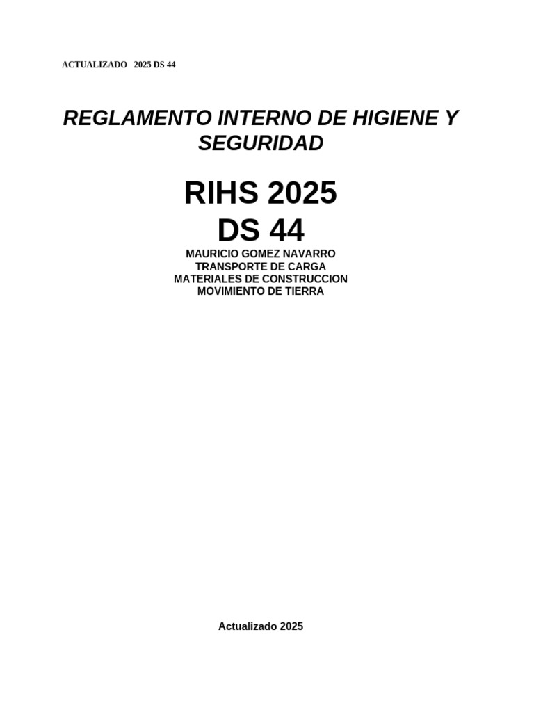 Rihs 2025 DS44 | PDF | Acoso sexual | Derecho laboral
