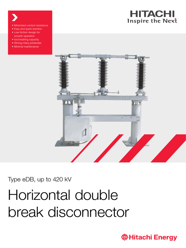 Hitachi Energy eDB Disconnectors Overview | PDF | Switch | Electrical ...