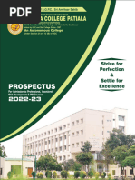 PGGC 42 Prospectus 2024-2025 | PDF | Libraries | Bachelor Of Science