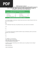 g1 Test Questions and Answers | PDF | Traffic | Intersection (Road)