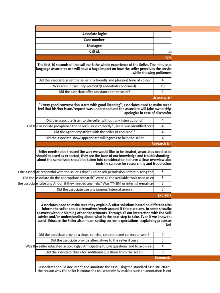 NA Voice Audits - BLR Week 40 | PDF | Troubleshooting | Reason