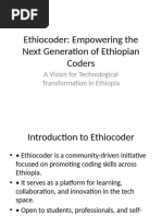Ethio Coders | PDF | Mentorship | Literacy