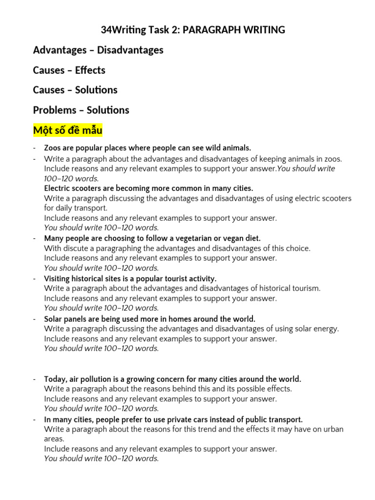 дђб ѓ Mбє U Writing Task 2 Paragraph Writing Pdf Environment Natural