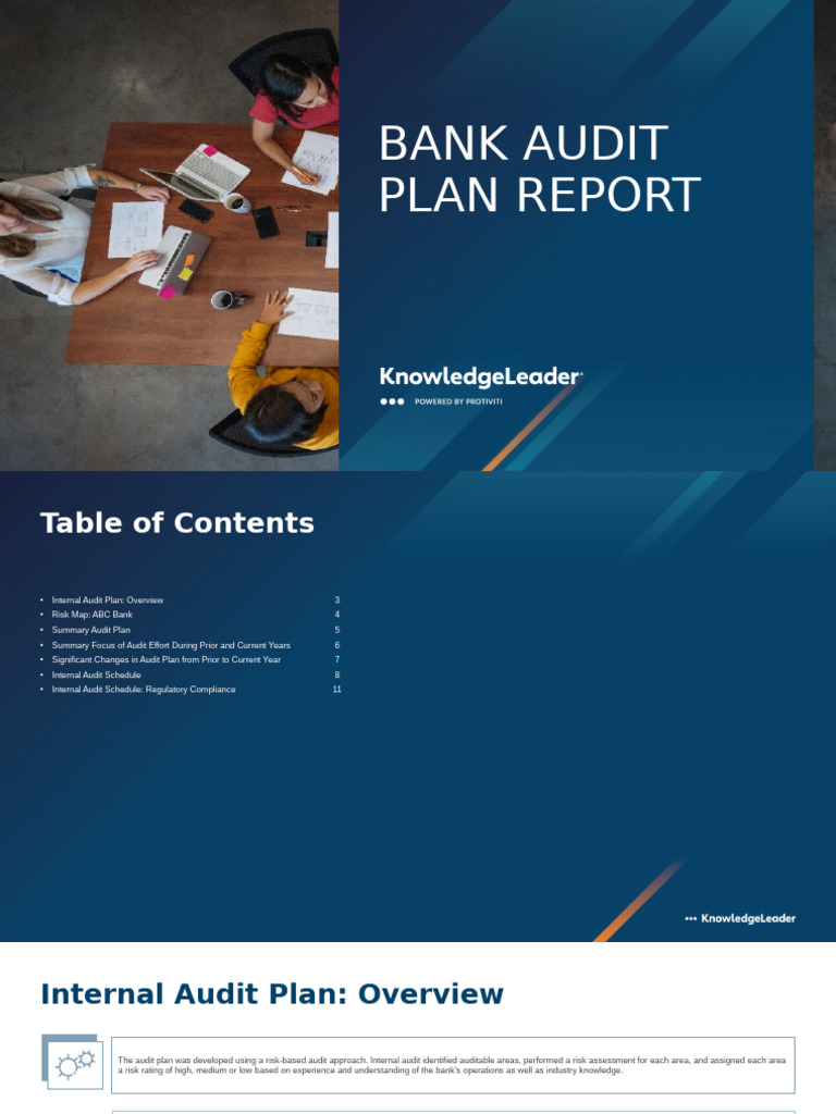 ABC Bank Internal Audit Plan Overview | PDF | Risk | Banks