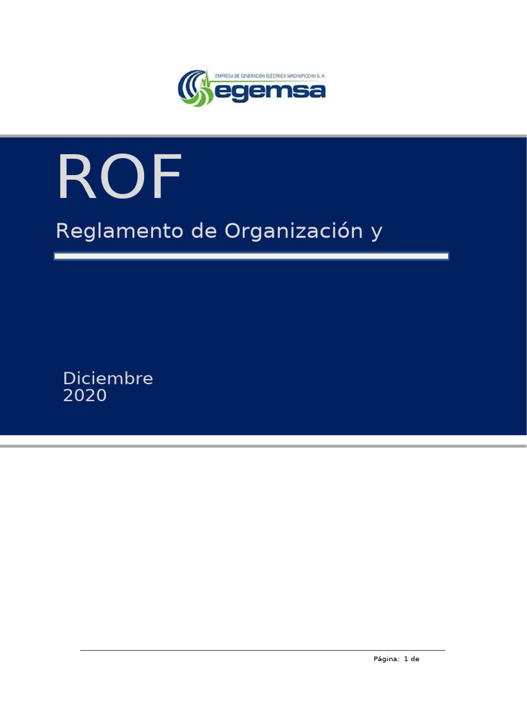 ROF Dic 2020 | PDF | Business | Planificación