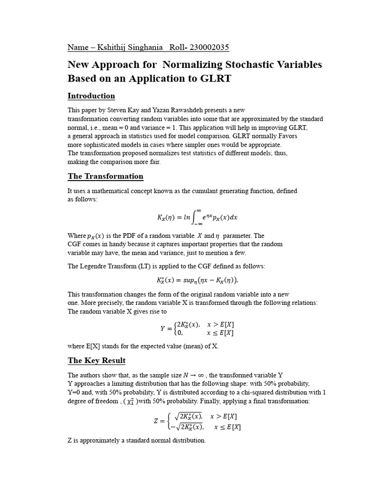 Kshithij Singhania 230002035 Report | PDF | Statistics | Chi Squared Distribution