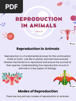 Class VIII (Reproduction in Animals) | PDF | Fertilisation | Reproduction