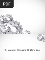 Writing and City Life Class11 Notes | PDF