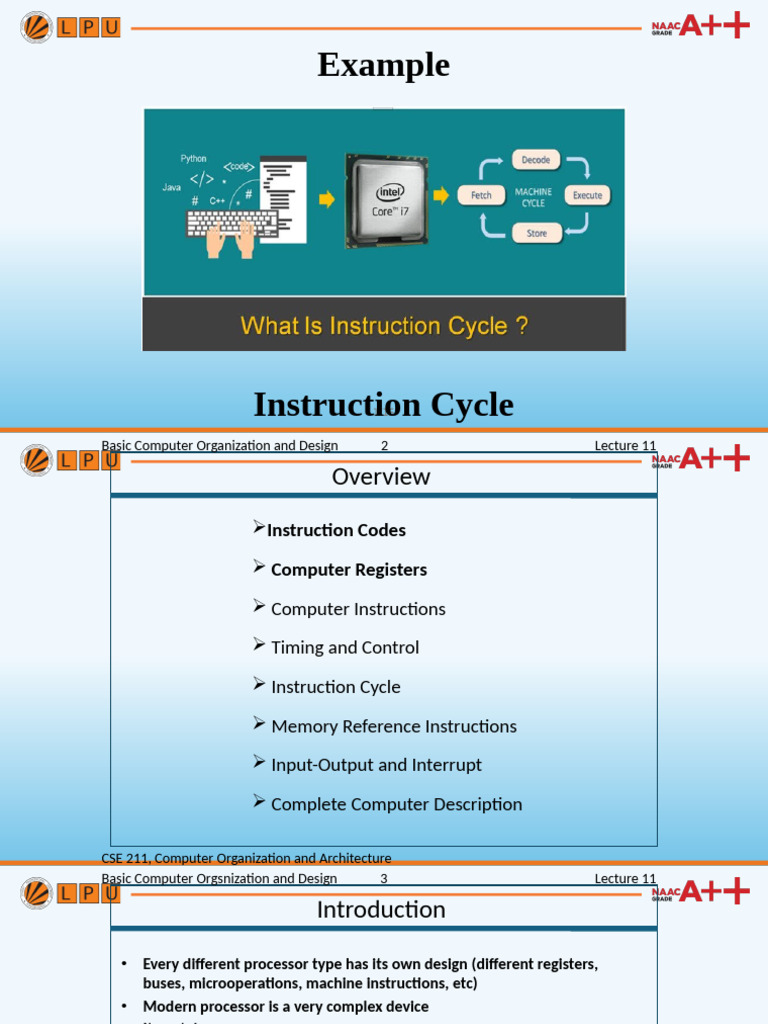 Basic Computer Organization Overview | PDF | Central Processing Unit ...