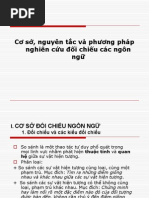 NGÔN NGỮ HỌC ĐỐI CHIẾU | PDF