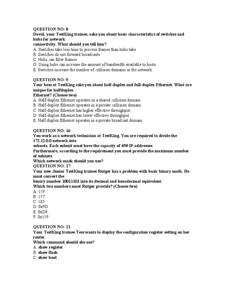 Ccna | PDF | Ip Address | Computer Network