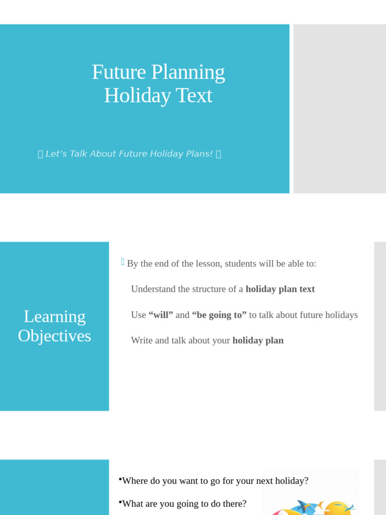 Future Holiday Planning Guide | PDF