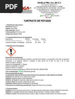 Ficha de Seguridad del Ftalato Ácido de Potasio | PDF | Agua ...