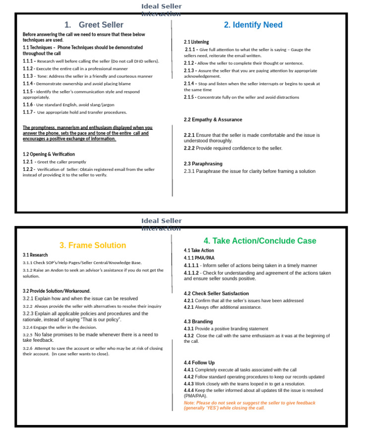 Outbound Call Handling Procedures! | PDF | Human Communication ...