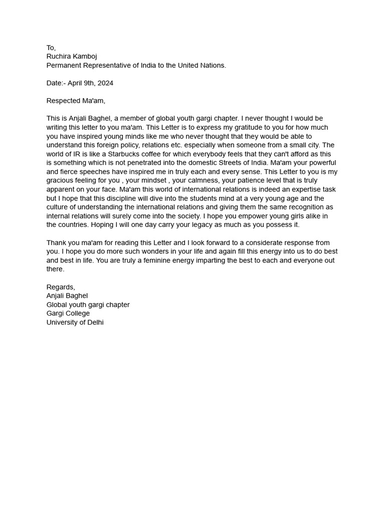 Letter To A Diplomat | PDF