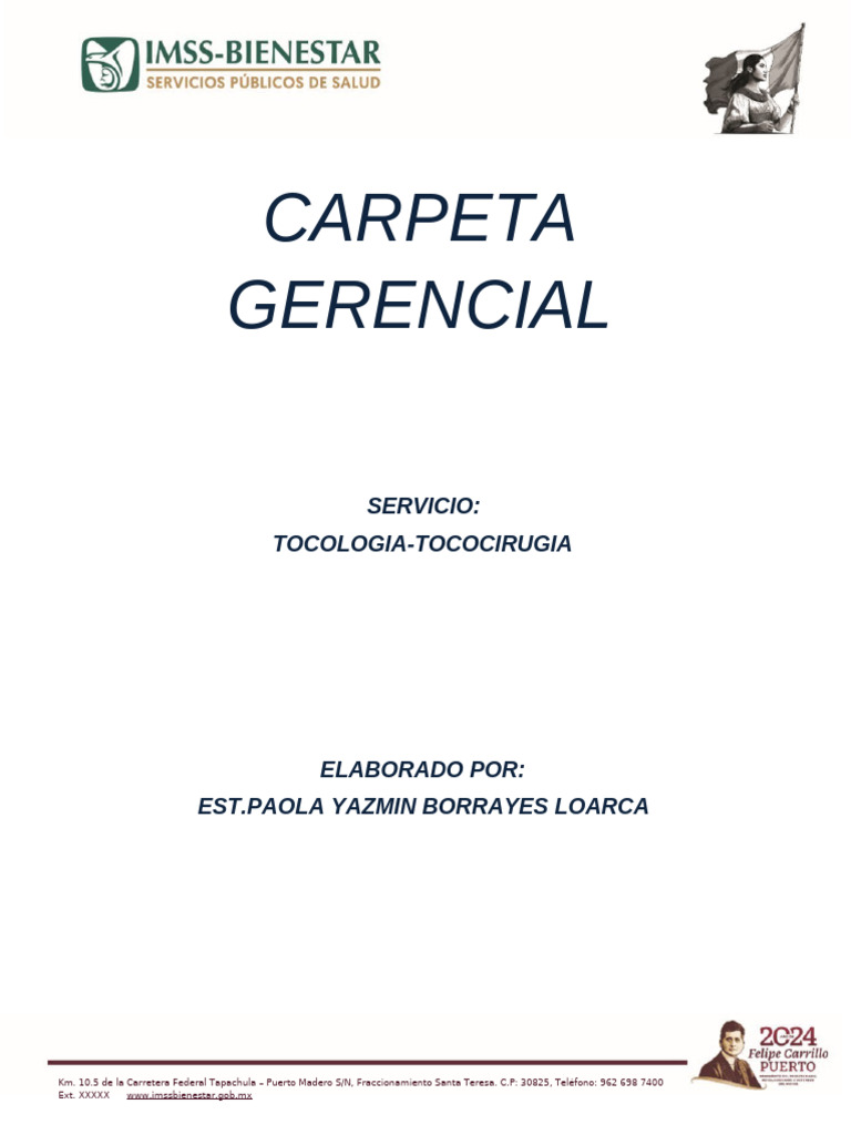 Carpeta Gerencial 2025 | PDF | Enfermería | Medicina