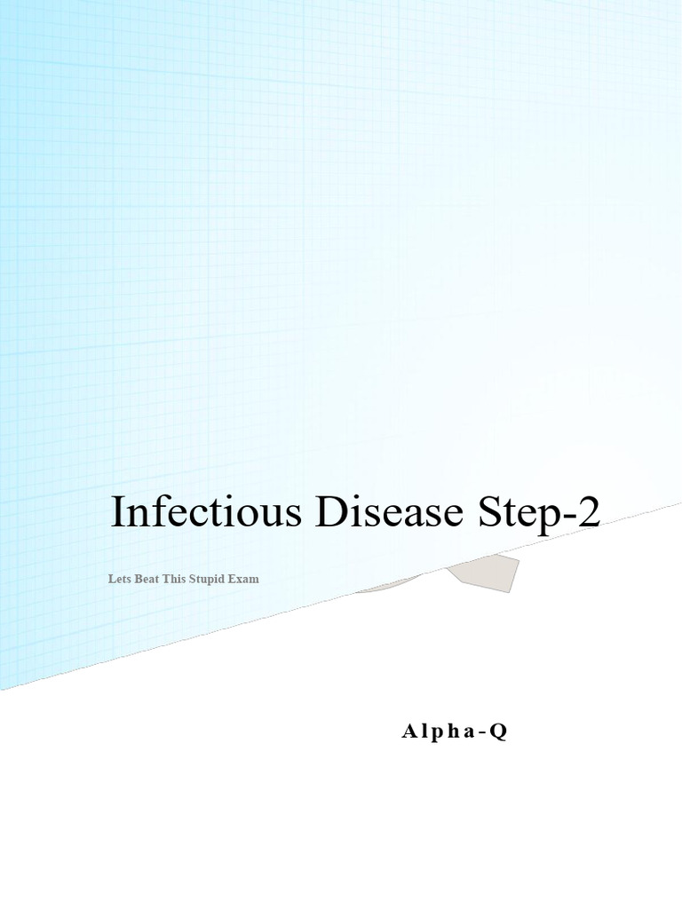 Alpha-Q Infectious Diseases Step-2 | PDF | Hepatitis | Measles